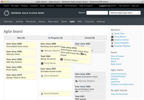Agile Plugins Redmine