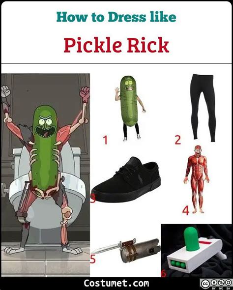 Pickle Rick Rick And Morty Costume For Halloween