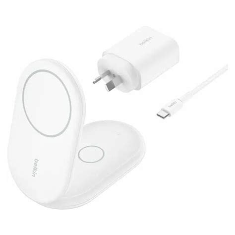 Belkin Boostcharge 15w 2 In 1 Magnetic Foldable Wireless Charger With