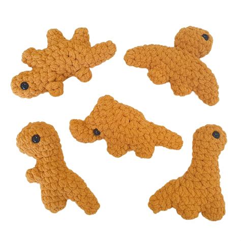 Dino Chicken Nugget Crochet Pattern