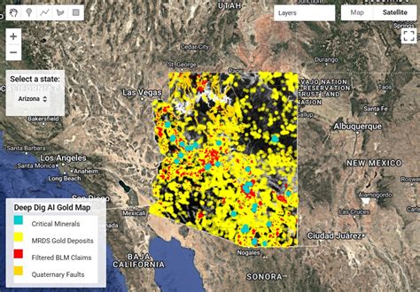 Deep Dig Ai Gold Map Arizona Interactive Ai Gold Map