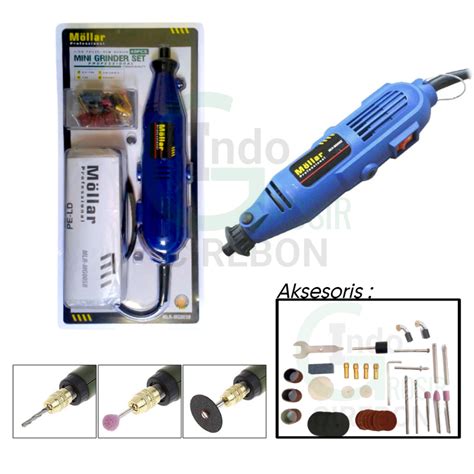 Jual Mollar Mini Die Dye Grinder Blister 40 Pc Mini Grinder Set Bor Tuner Turner Listrik Murah