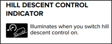 How Do I Activate The Hill Descent Control Feature If Equipped On My