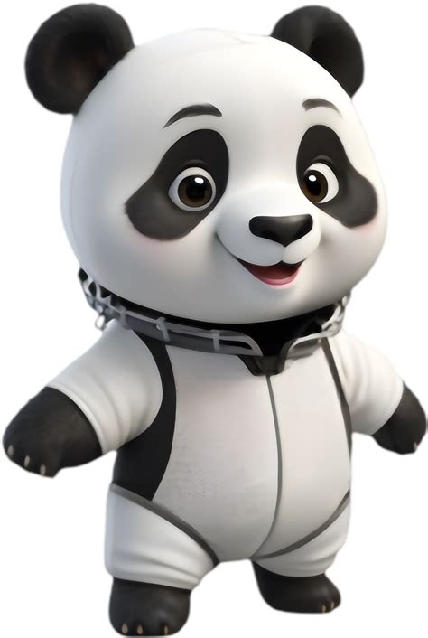 Smiling Panda Cartoon Character Illustration 50170283 Png