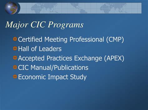 Ppt The Certified Meeting Professional Cmp Process Powerpoint
