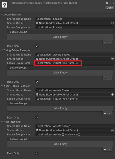 Creating Multiple Localization Tables In Separate Addressable Groups Unity Engine Unity