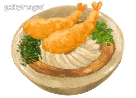 Udon Noodle Soup With Tempura And Other Toppings Japanese Food