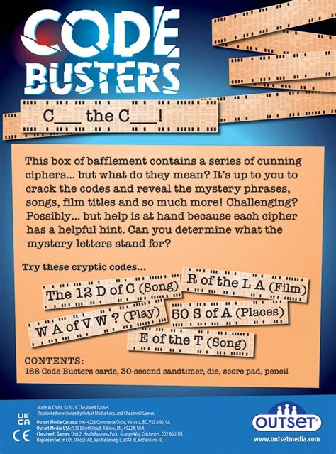 Code Busters Board Game Kzsr Ts