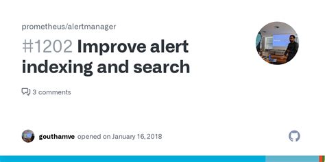 improve alert indexing and search · issue 1202 · prometheus