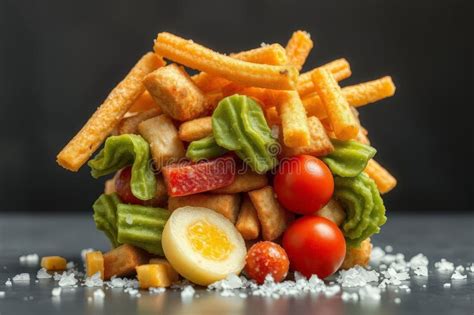 3d Render Of Ultra Processed Snack Stock Illustration Illustration Of