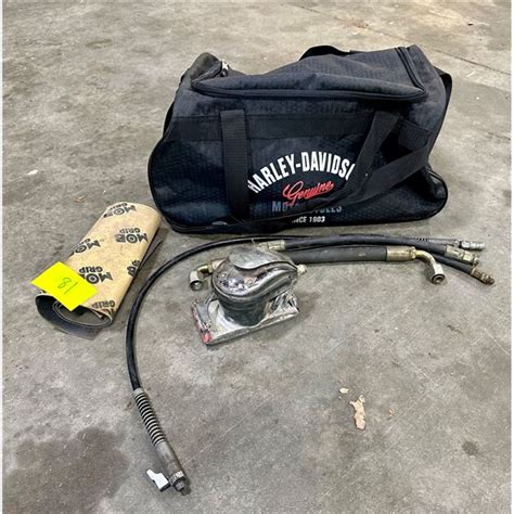 Harley Davidson Duffle Bag Pneumatic Sander And Hoses Cornerbids