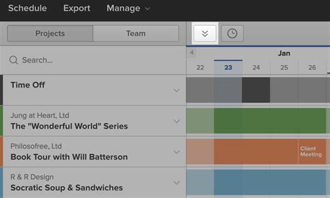 viewing and navigating your schedule forecast help center