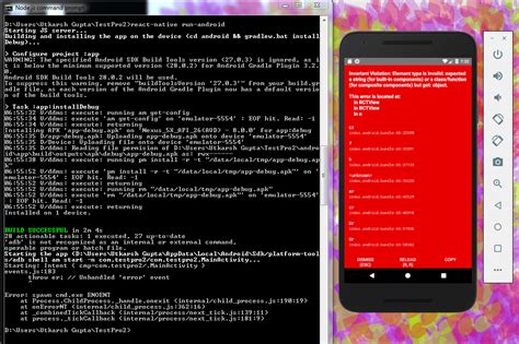 RunAndroid StartServerInNewWindow Issue In Fresh Project Issue Facebook React