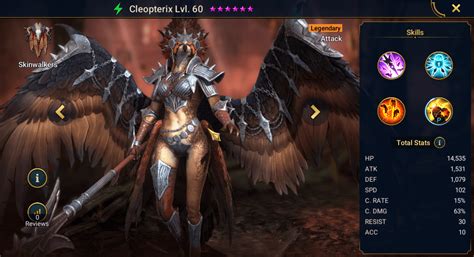 Cleopterix Hellhades Raid Shadow Legends