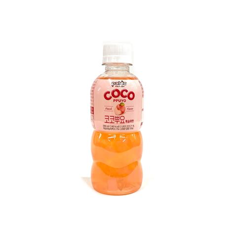 Coco Ppuyo Peach 280ml Shilla Webshop
