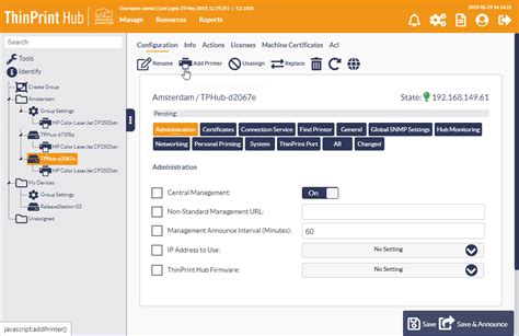 thinprint hub for easily connecting branch offices innovations
