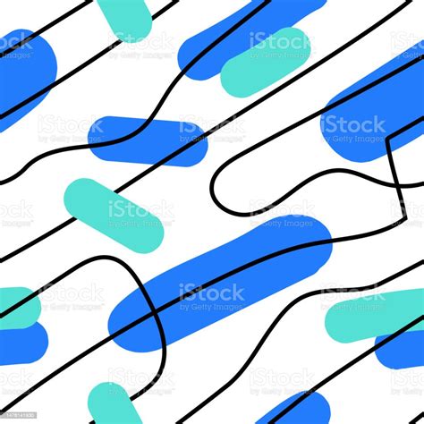 기하학적 모양과 밝은 색상의 장난스럽고 현대적인 이음매 없는 패턴으로 모든 디자인 프로젝트에 재미있고 활기찬 터치를 더하기에 적합합니다 기하 도형에 대한 스톡 벡터 아트 및