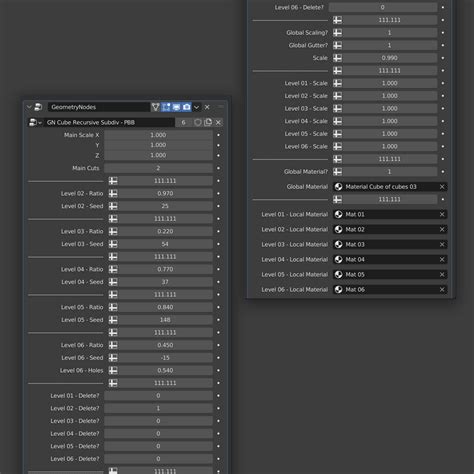 Geometry Nodes Recursive Subdivided Cube Blender 30