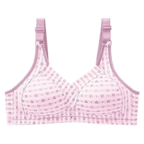 Mode Femme Grande Taille Sans Fil Impression Confortable Push Up évider