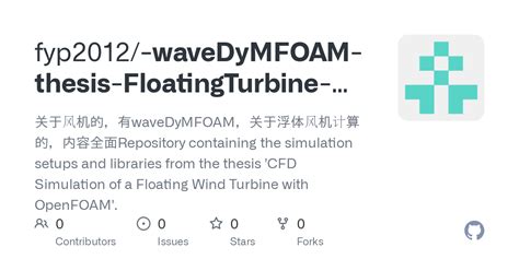 Github Fyp Wavedymfoam Thesis Floatingturbine Main Wavedymfoam