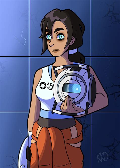 Chell And Wheatley By Kristalkitsune On Newgrounds