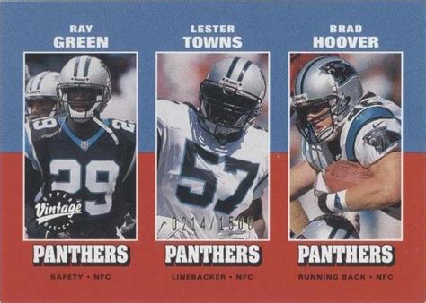 2000 Upper Deck Vintage Preview Brad Hoover Lester Towns Ray Green