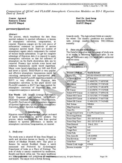 4ijaest Vol No 6 Issue No 2 Comparision Of Quac And Flaash Atmospheric Correction Modules On Eo