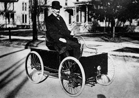 June 4 1896 Henry Fords First Car The Quadricycle Debuts Vintage