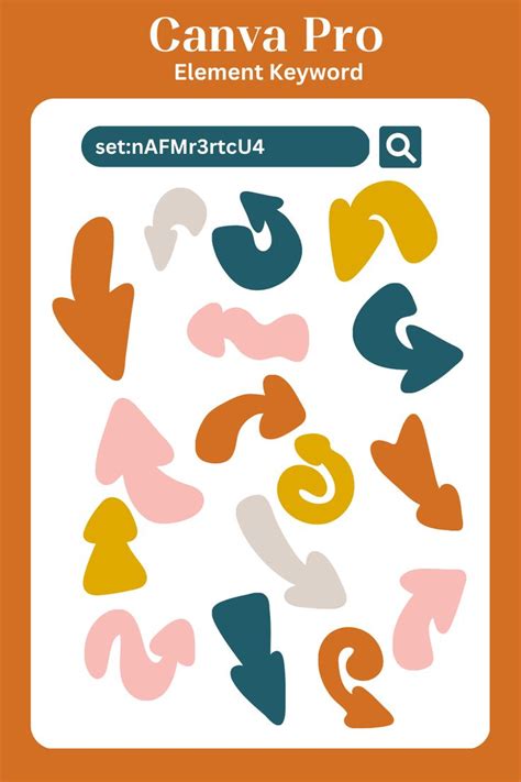 Retro Arrow Canva Elements