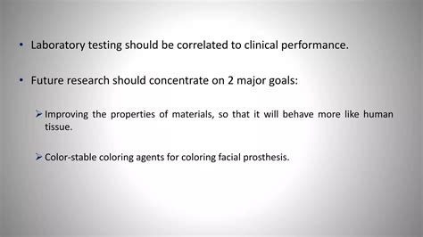 Maxillofacial Prosthesis Materials Pptx