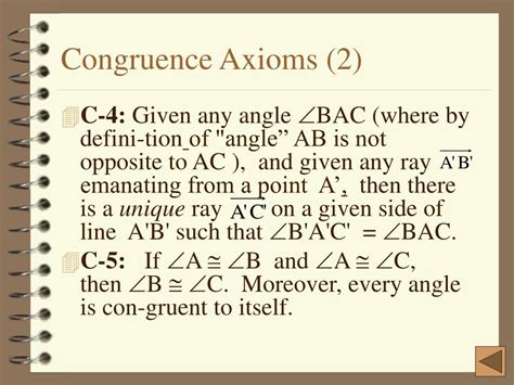 Ppt Foundations Of Euclidean Geometry Axioms And Theorems Powerpoint