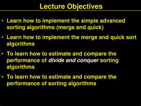 Ppt Sorting Algorithms Merge And Quick Powerpoint Presentation Free