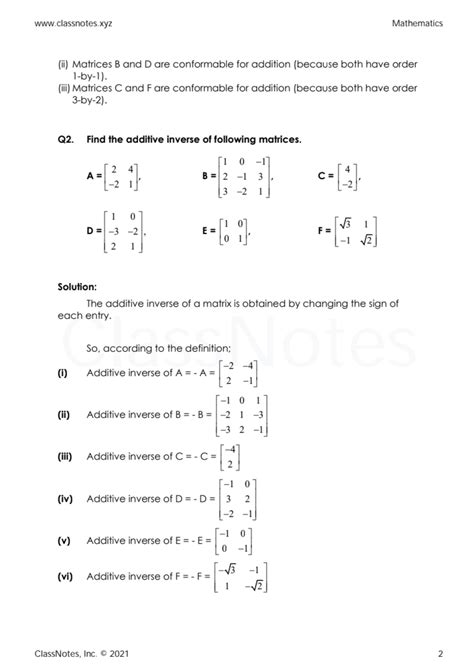 SOLUTION: Matrices and determinants exercise 1 3 - Studypool