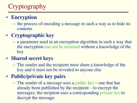 Chapter 7 Security Introduction Overview Of Security Techniques Ppt