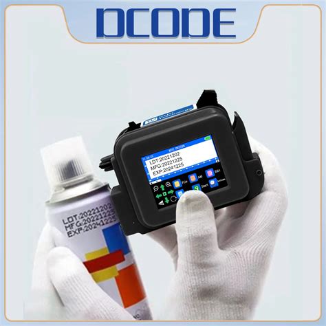 Dcode Xmini 127mm Portable Mini Handheld Thermal Inkjet Printer For Text Qr Barcode Batch