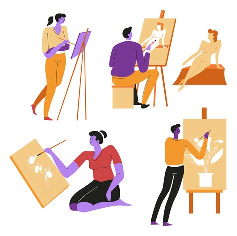 Art Lessons And Classes Drawing And Posing Vector 17741769 Vector Art