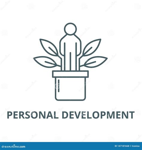 Personal Development Vector Line Icon Linear Concept Outline Sign