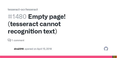 Empty Page Tesseract Cannot Recognition Text Issue Tesseract Ocr Tesseract GitHub
