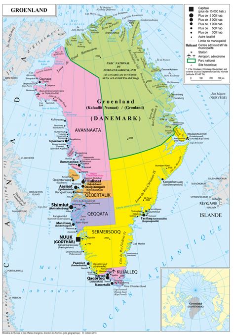 Geopolitical Map Of Greenland Greenland Maps