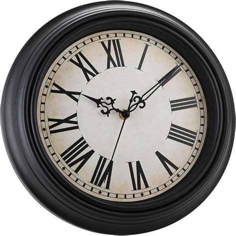 Lark Manor™ Plumeet Extra Large Retro Wall Clock 16 Non Ticking Classic Silent Vintage Wall