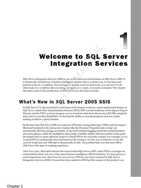 ssis steps pdf microsoft sql server sql