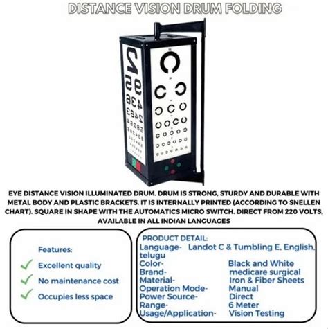 Eye Testing Drum Electric Distance Vision At ₹ 1100piece Eye Testing