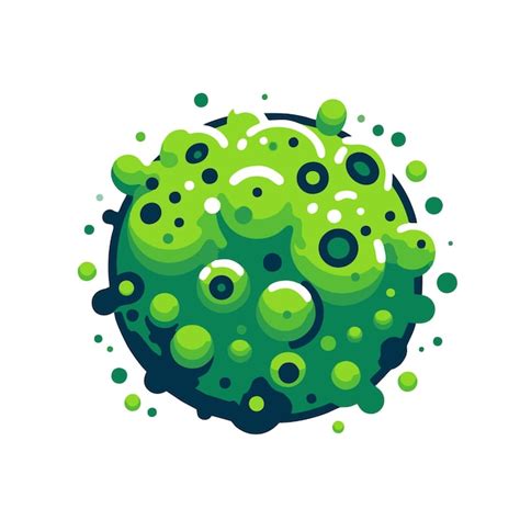 Premium Vector Virus Shape Vector Design In Green