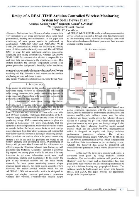 pdf design of a real time arduino controlled wireless monitoring