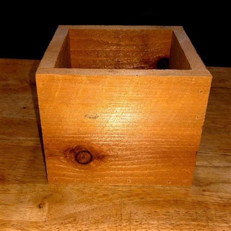 Square Cedar Planter Box Etsy