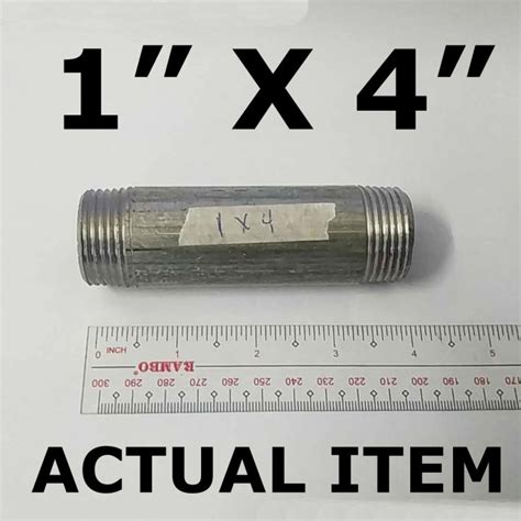 Local Gi Nipple 1 X 4 Sch40 Ls2 Galvanized Iron