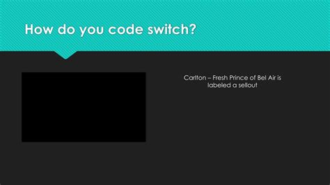 Ppt The Art Of Code Switching Navigating Language And Identity In