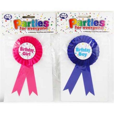 Birthday Rosette Badge — Red Fox Party Supplies