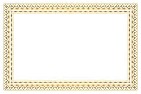Circle Golden Rectangle Certificate Border Pattern Line Photo Frame