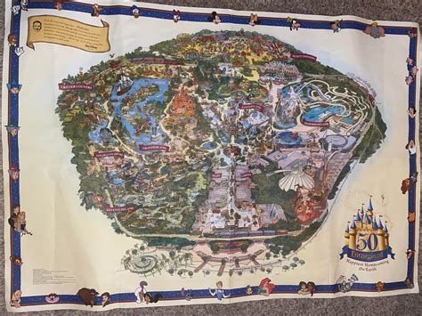 Disneyland 50th Anniversary Map R Disneyland